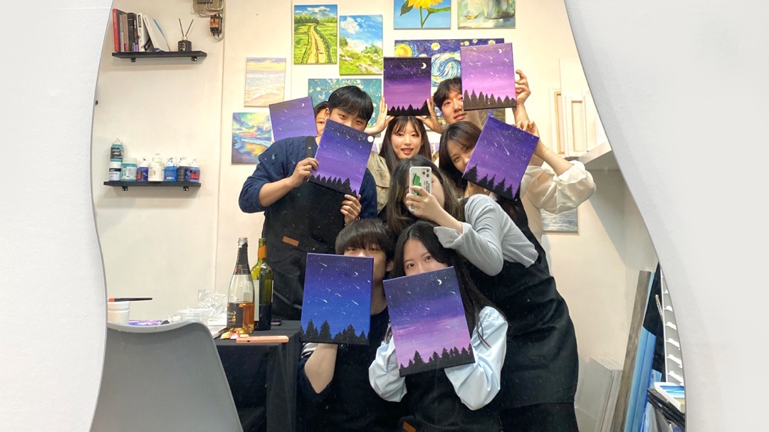 문토 모임 🥂2030 아트and 와인 파티 아트팅🎨